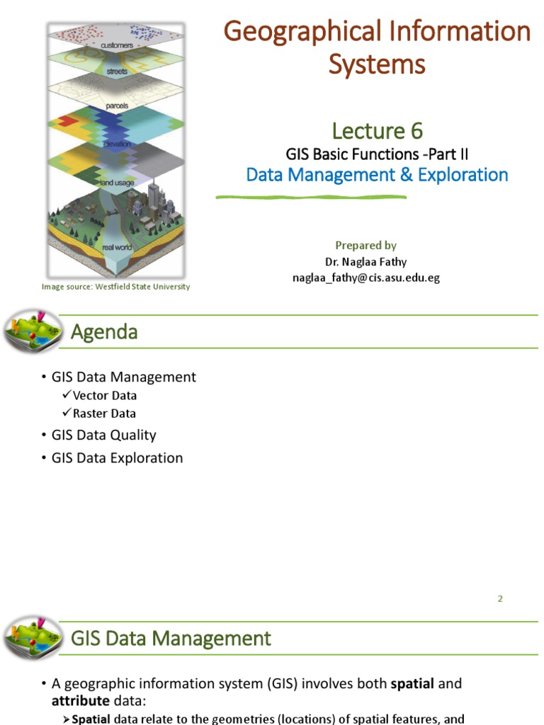 Lecture 6 - GIS Functions - Part 2 | Download Free PDF | Geographic ...