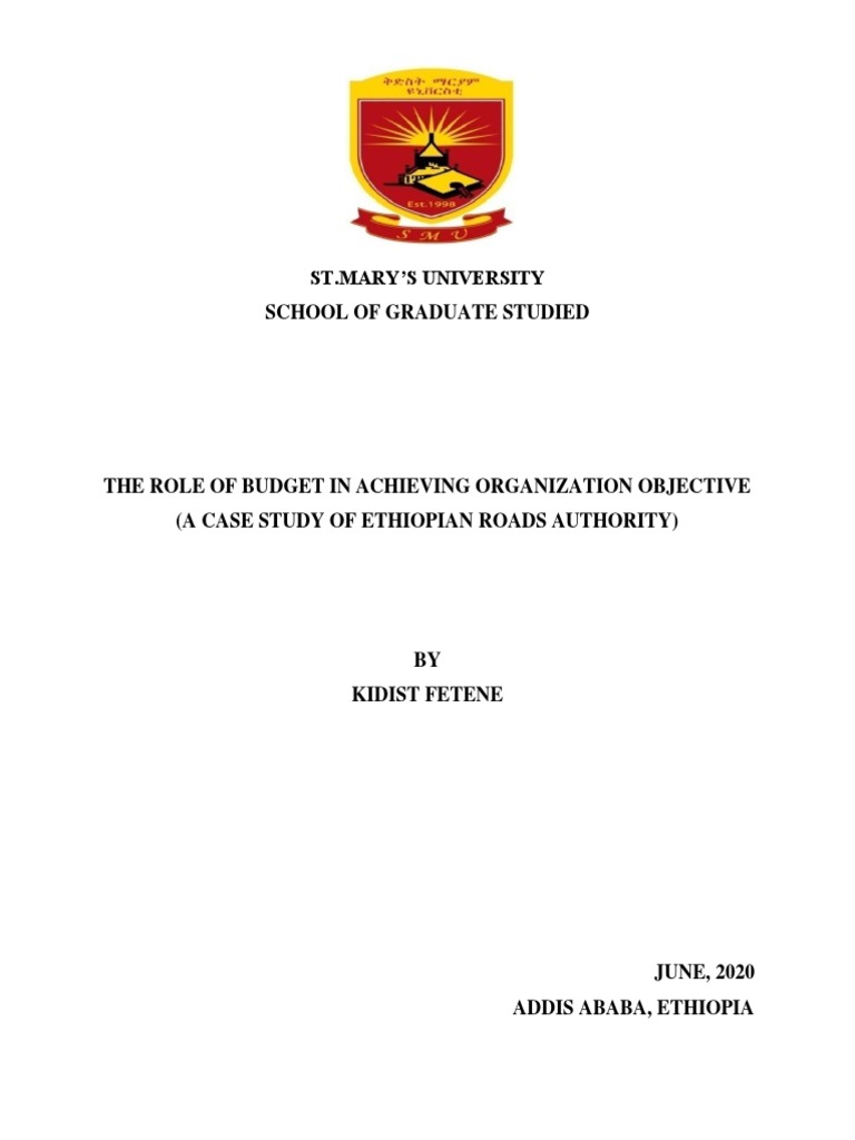 Kidist Fetene | PDF | Government Budget | Budget