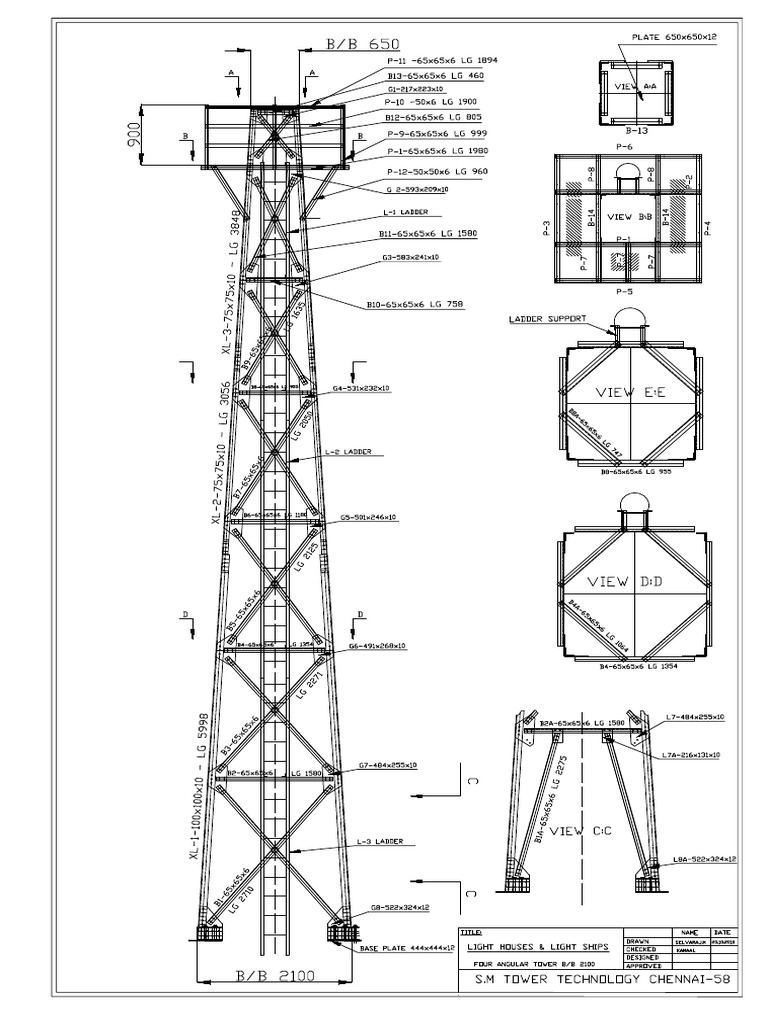 12 M High Trestle Drawing | PDF