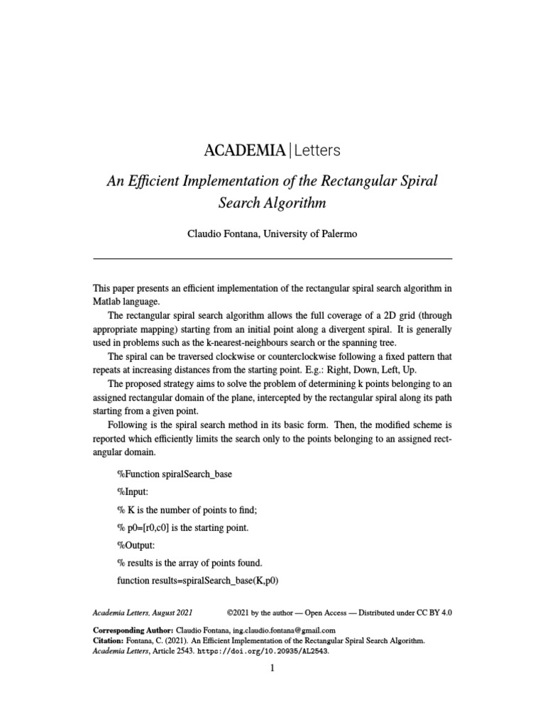 An Efficient Implementation of The Recta | PDF | Function (Mathematics) | Algorithms