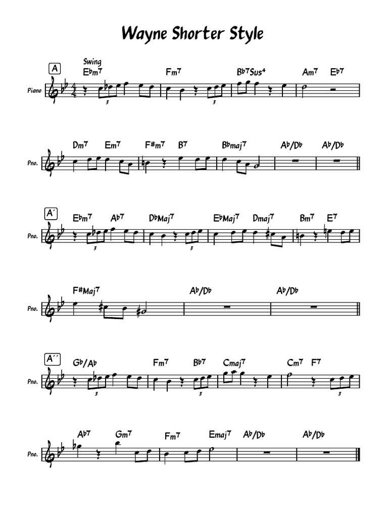 Wayne Shorter Style | PDF