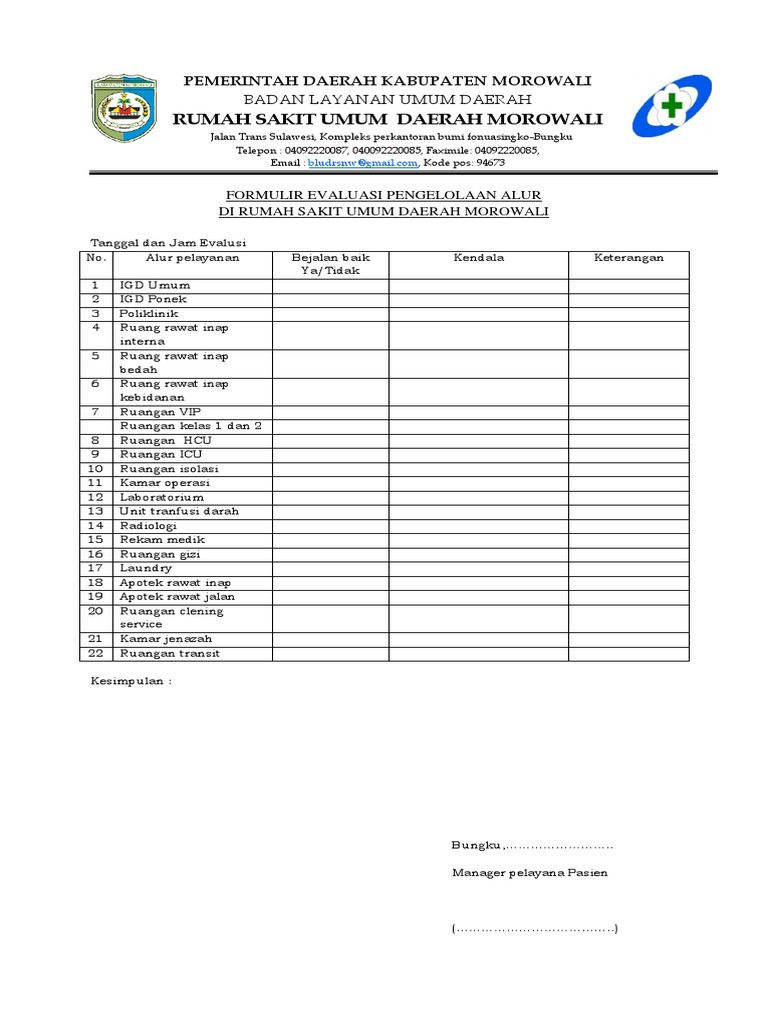 Lembar Evaluasi MPP RSMW | PDF