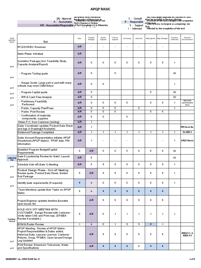 Apqp Rasic | PDF | Enterprise Resource Planning | Business