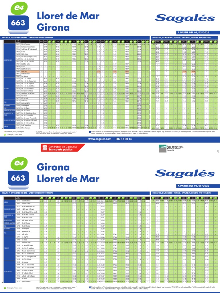 Lloret de Mar Girona: Codi Parada 663 663 663 663 663 663 663 663 663 663 663 663 663 663 663 | PDF