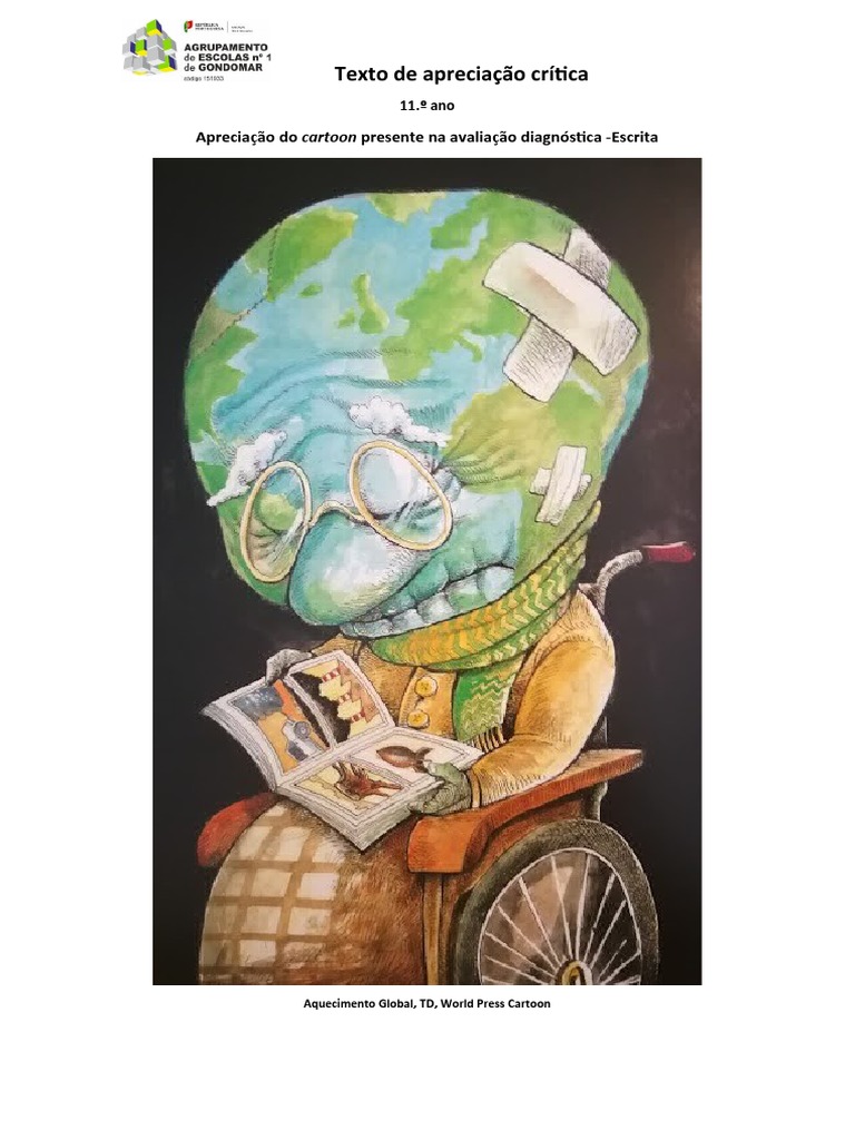 Texto Apreciacao Critica Cartoon Planeta | PDF | Aquecimento global e ...