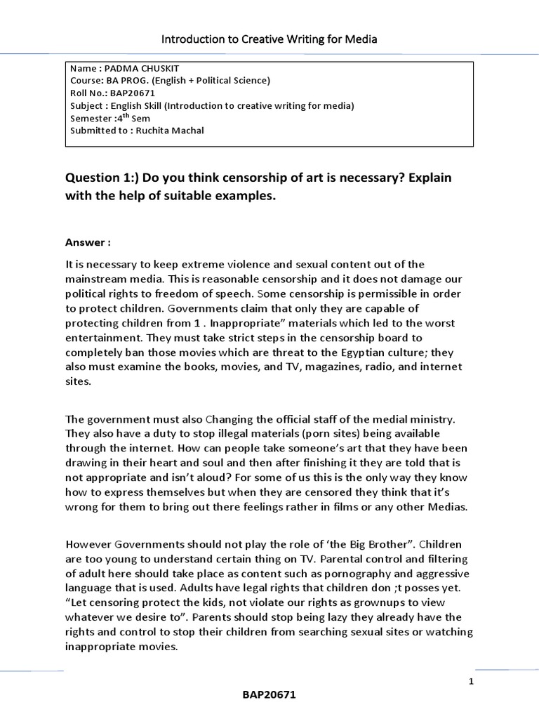 Padma (Bap20671) CW | PDF | Censorship | Thou