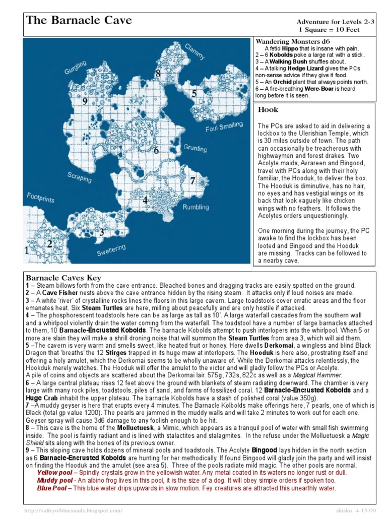 Sam Kisko - The Barnacle Cave | PDF