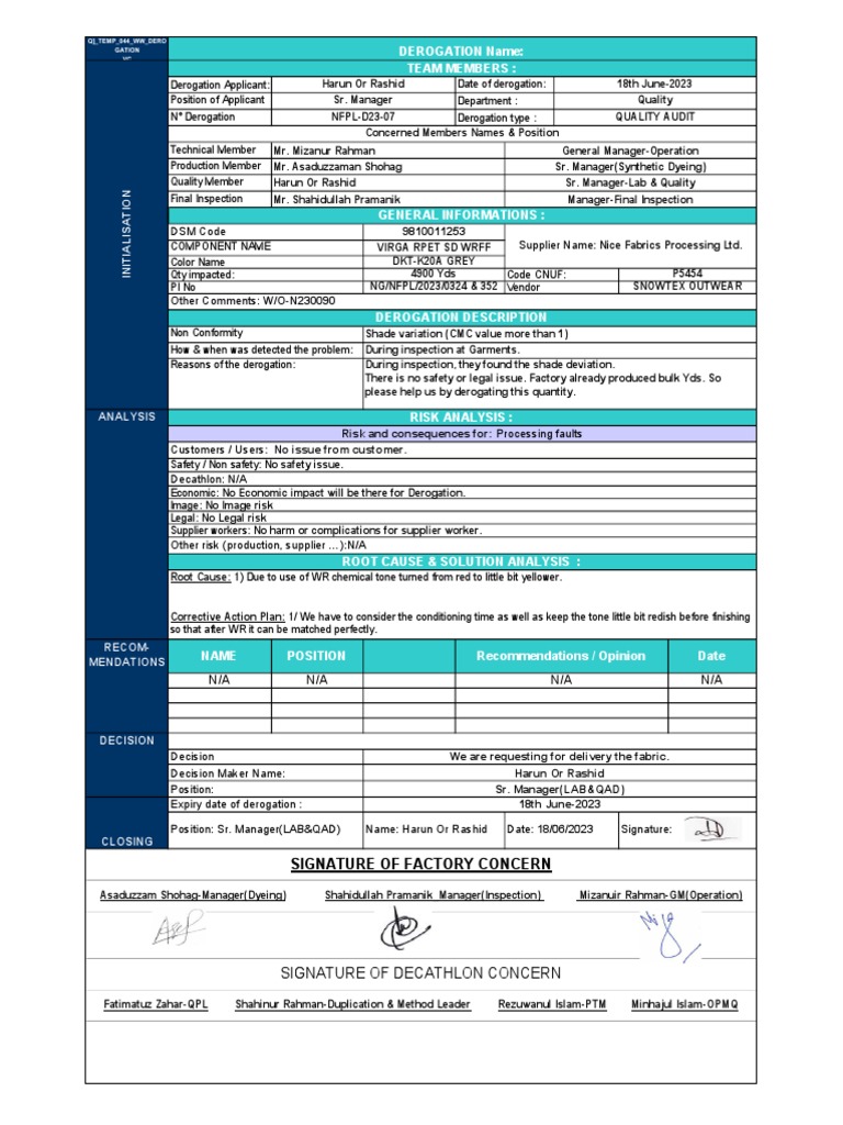 NFPL D23 07 | PDF | Risk