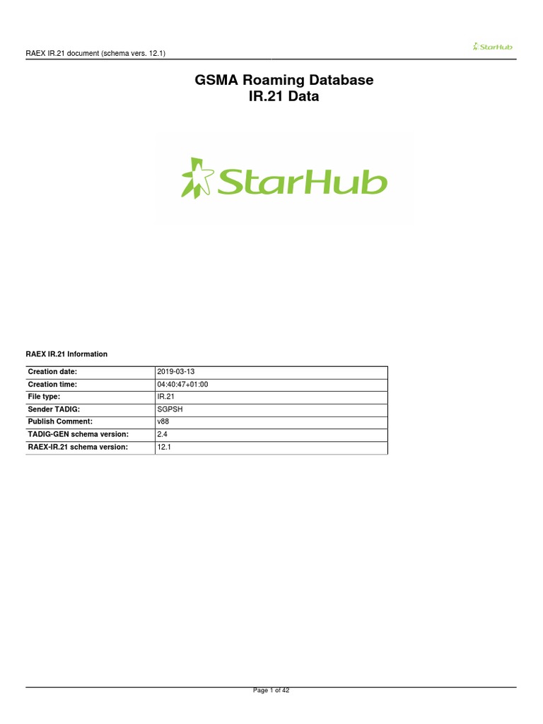 RAEX IR.21 Document Overview | PDF | Service Industries | Electronics