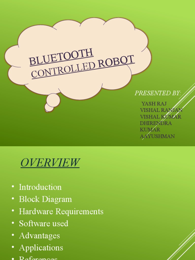 Bluetooth Controlled Robot Report | PDF | Android (Operating System ...