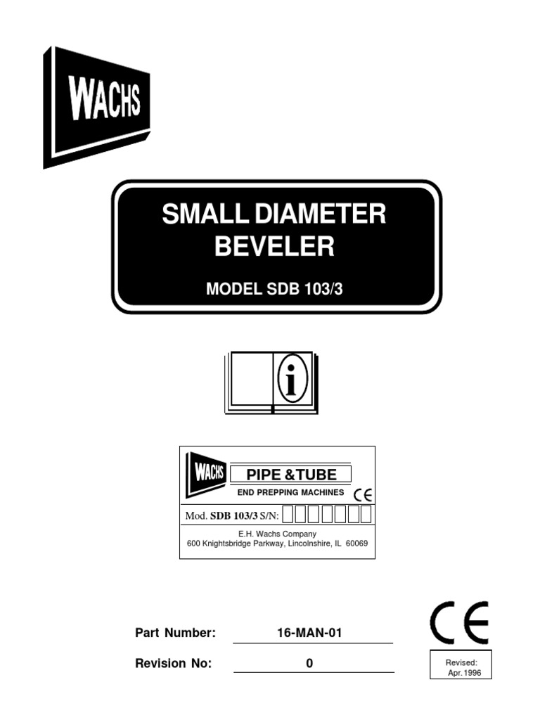 SDB-103 - 16-MAN-01 - R0-0496 Manual | PDF | Manufactured Goods
