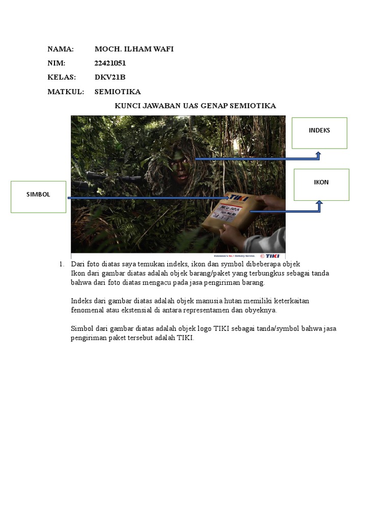 Uas Semiotika Moch. Ilham Wafi DKV21B | PDF | Game & Aktivitas