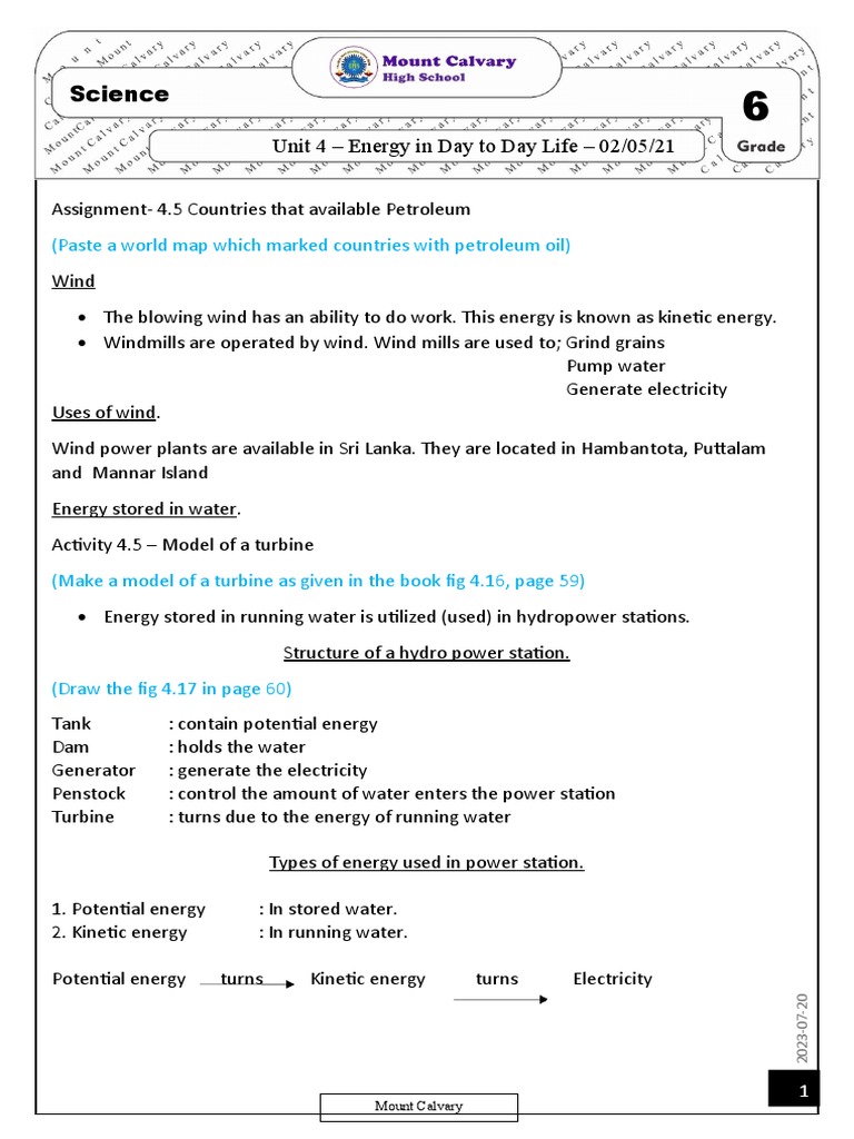 608ec694da0e8-Grade 6-Science-U4-02.05 3 | PDF | Technology & Engineering