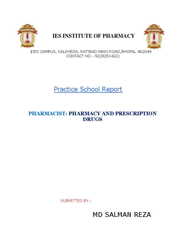 Salman Practice Report | PDF | Pharmacist | Pharmacy