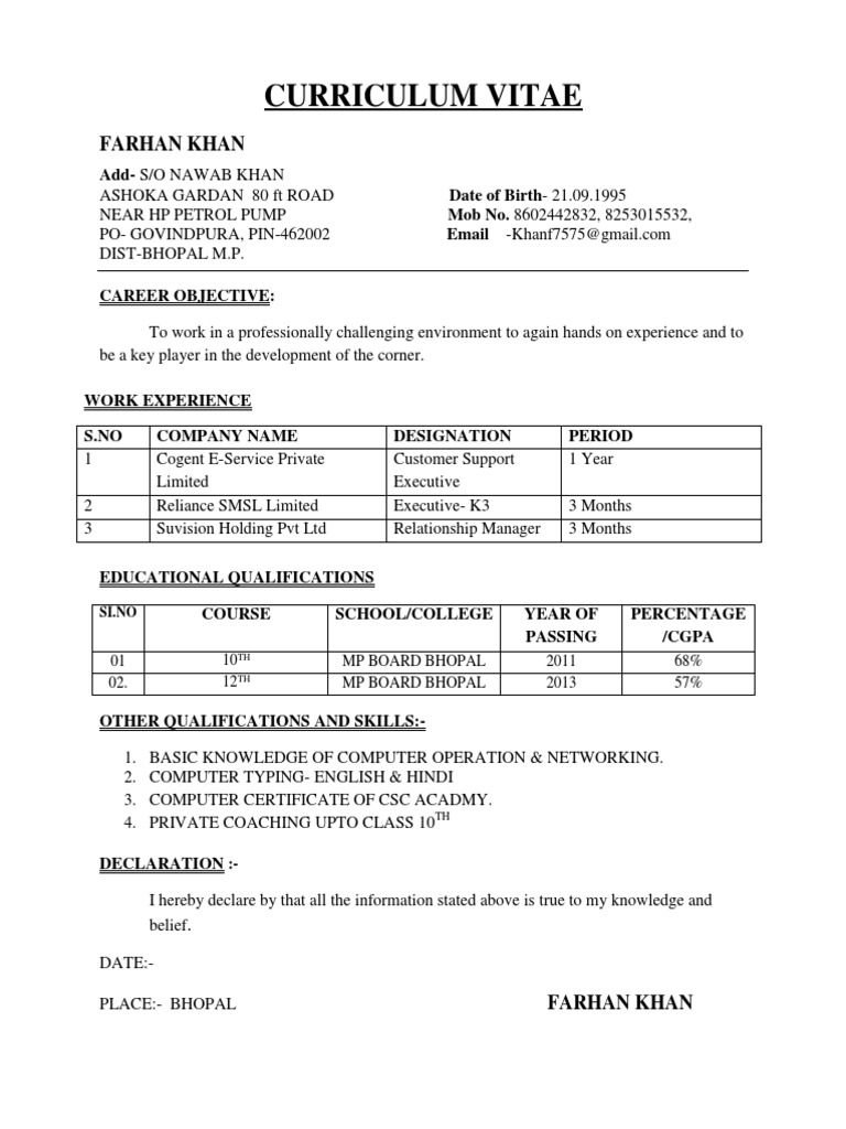 Resume - FARHAN KHAN - NEW | PDF Resume - FARHAN KHAN - NEW | PDF
