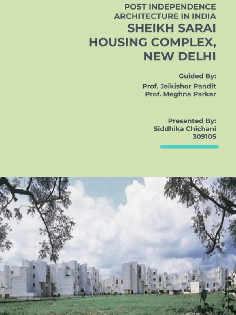 Sheikh Sarai Hosing New Delhi | PDF