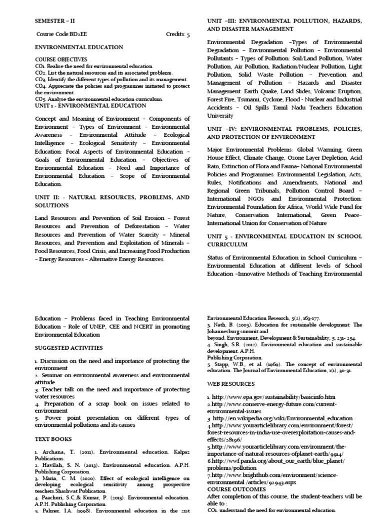 Environmental Education | Download Free PDF | Pollution | Natural ...