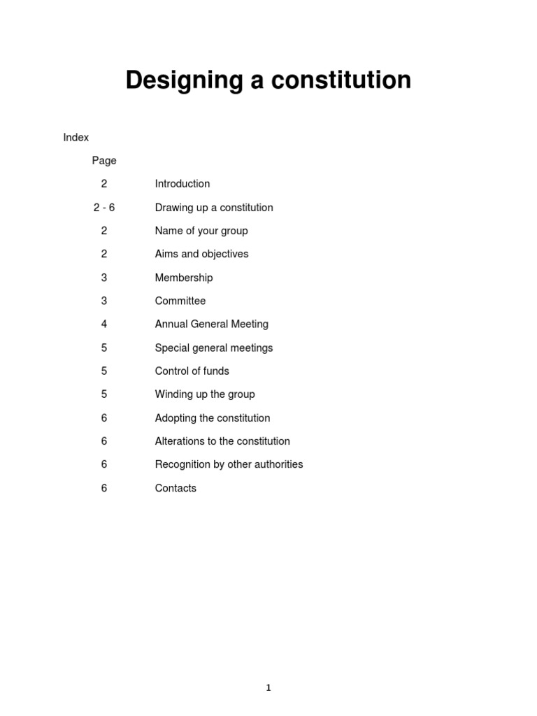 Designing A Constitution | PDF | Committee | Constitution
