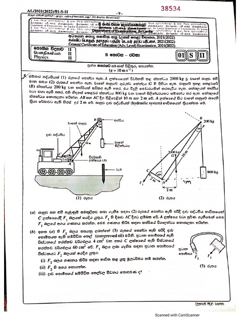 2021 AL Physics 2 Past Paper | PDF