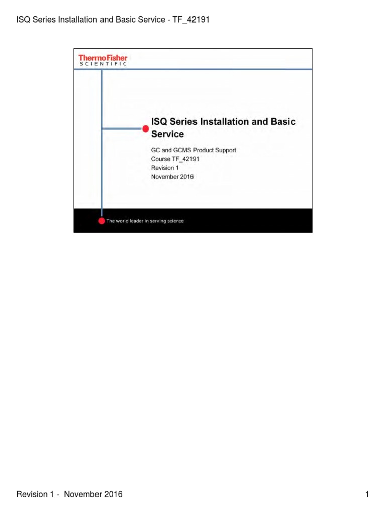 ISQ Series Installation and Basic Service - Revision 1 - Size | PDF ...