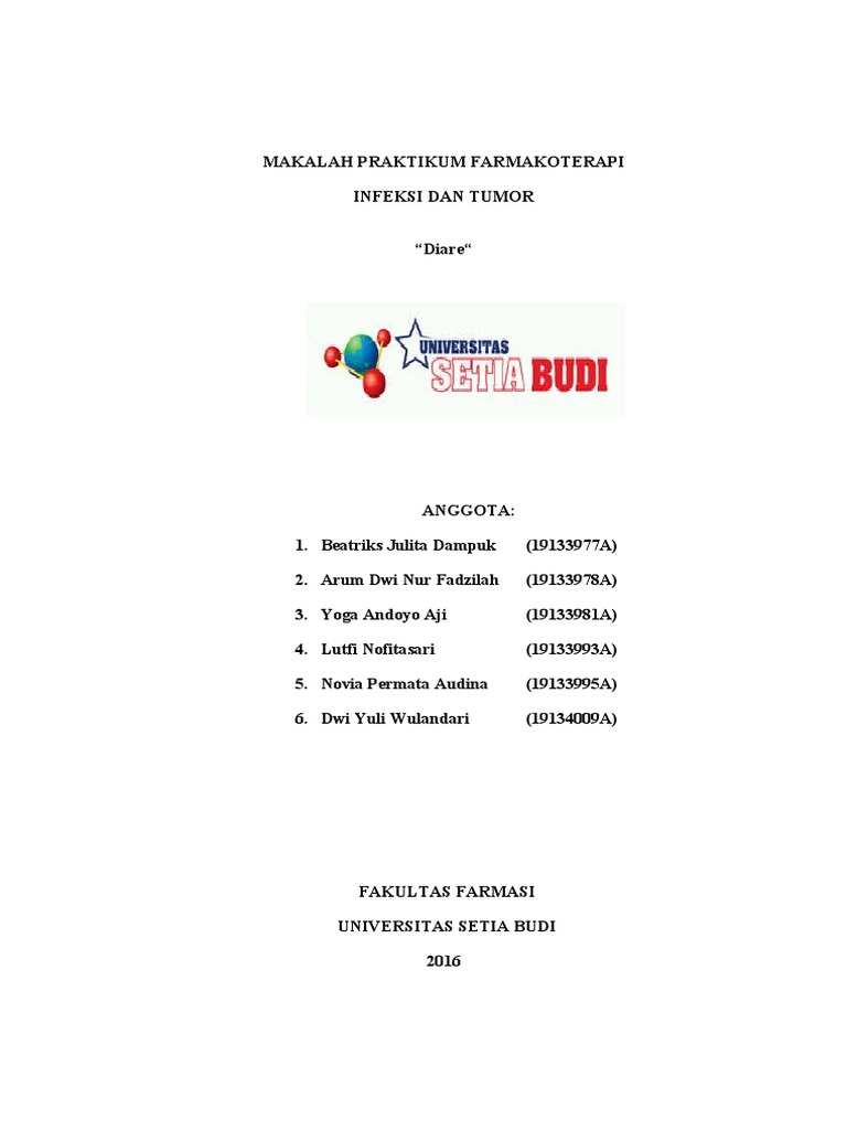 Makalah Kasus 1 - Infeksi - Diare | PDF