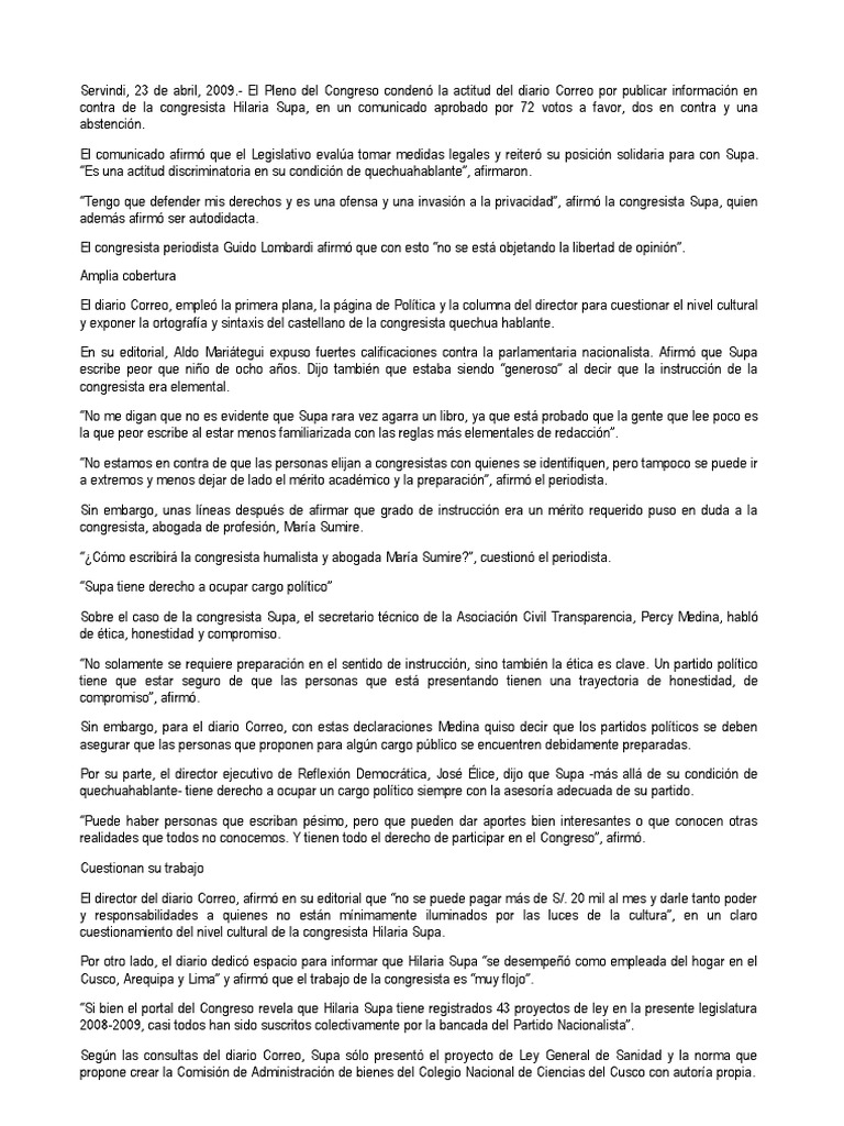 Textos de Lectura DPCC Cuarto | PDF | Perú | Selva amazónica