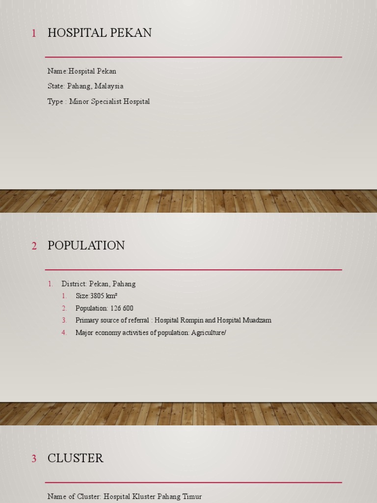 Overview of Hospital Pekan Services | PDF | Hospital | Medical Specialties