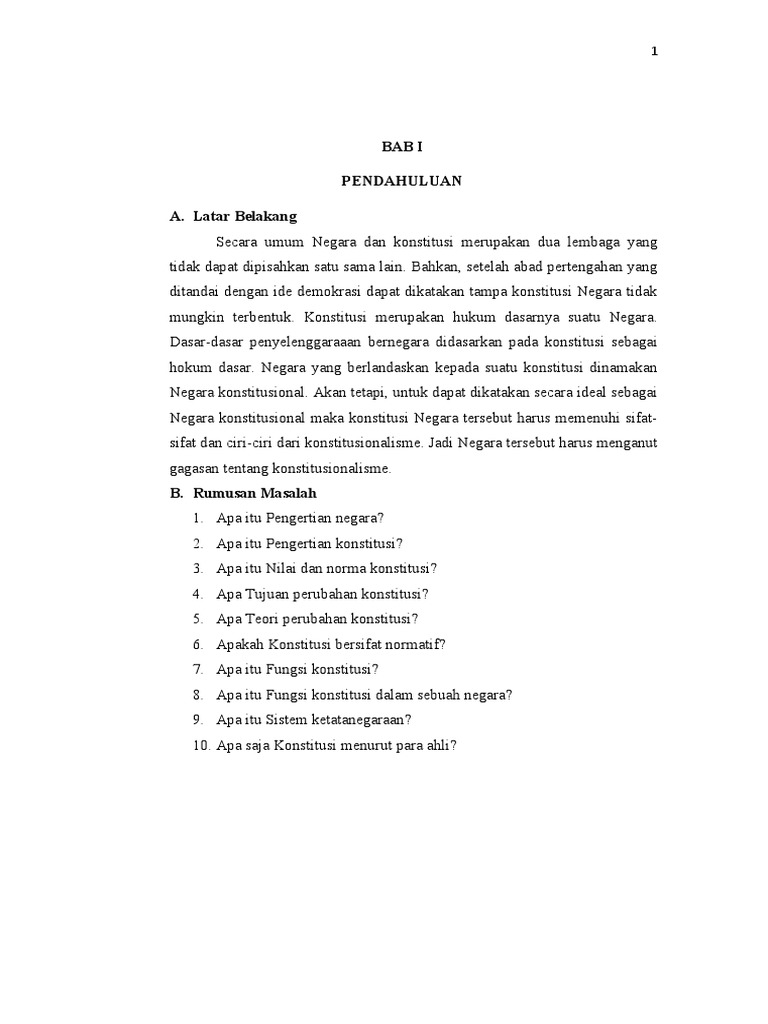 Nilai Dan Norma Konstitusi Nasional Uud 1945 | PDF