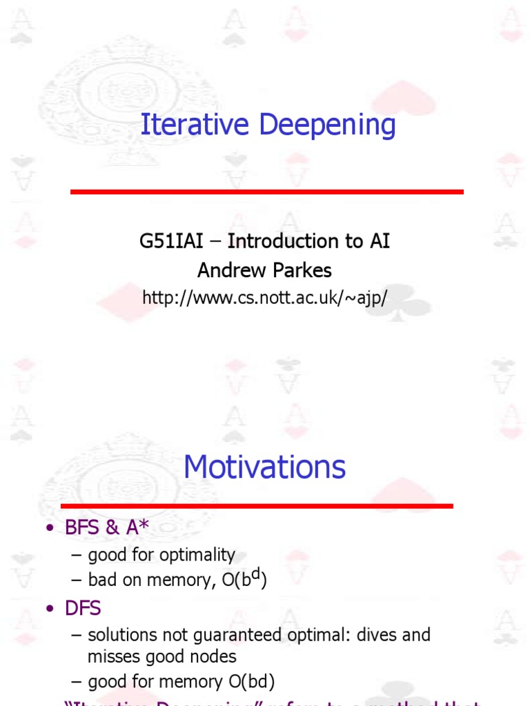 Intro To Iterative Deepening | PDF | Computational Problems ...
