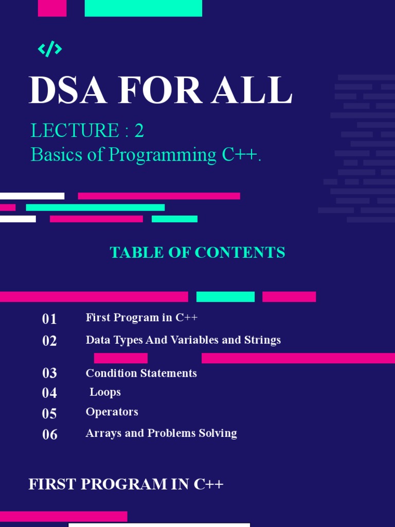 Basics of Programming in C++ | PDF | C++ | Namespace