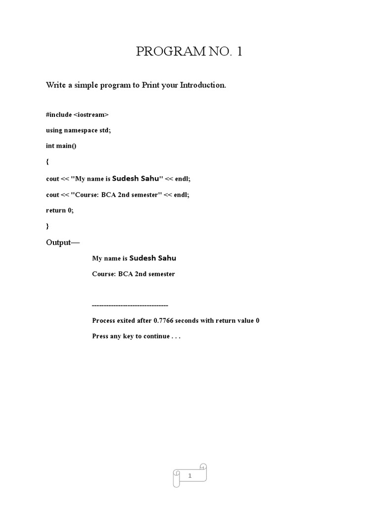 Sudesh File Pratical | PDF | Namespace | Computer Programming Sudesh File Pratical | PDF | Namespace | Computer Programming