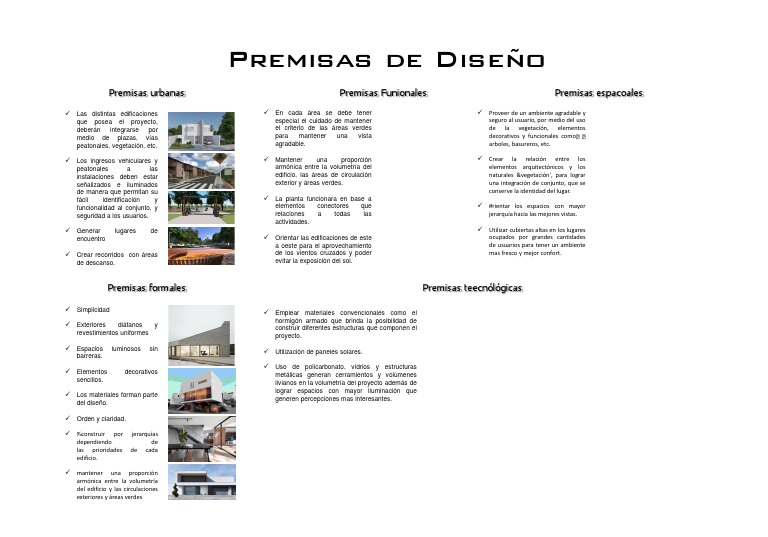 Premisas de Diseño 1 | PDF