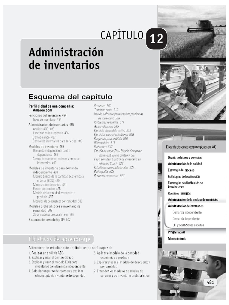 Administración de Inventarios - Heizer y Render | PDF