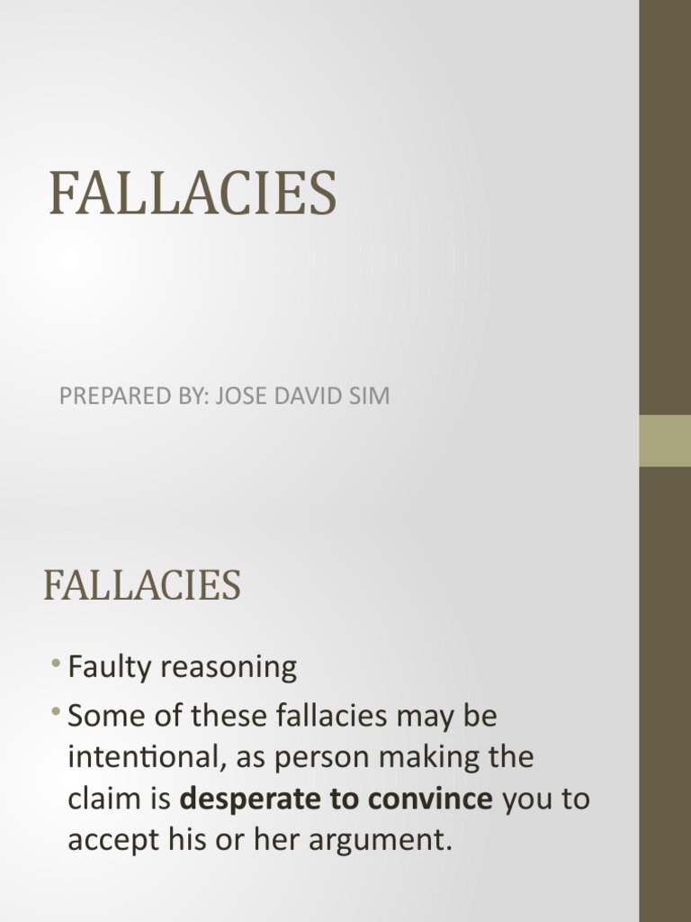Fallacies | PDF
