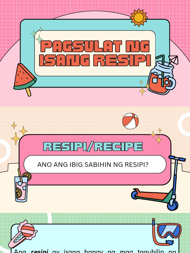 Pagsulat NG Resipi | PDF