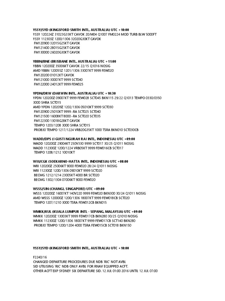 WX Notams | PDF | Aerospace | Aviation