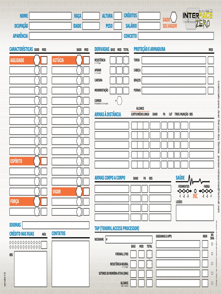 Ficha Interface Zero Básico - 2-0 | PDF