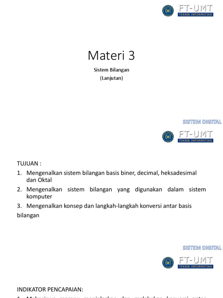 Materi 3 Sistem Bilangan Hexa | PDF