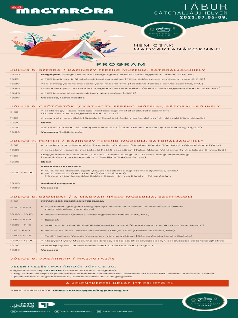 Magyarora Tabor Meghivo | PDF