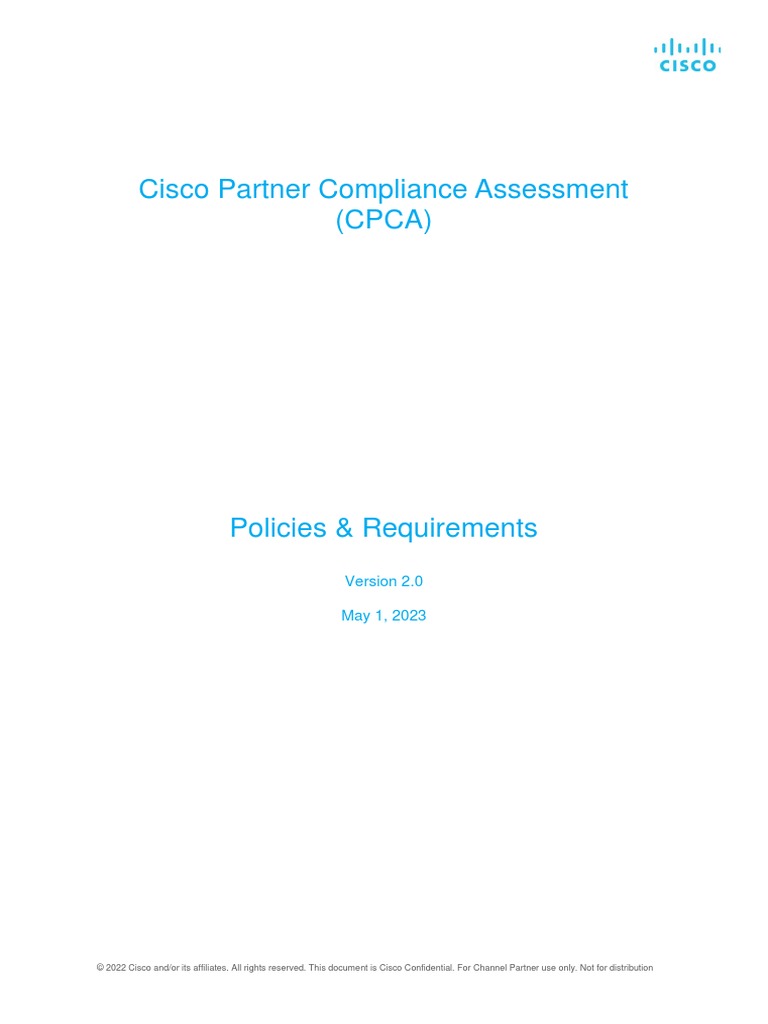 Cpca Polices And Requirements V2 0 May 2023 Pdf Audit Bribery