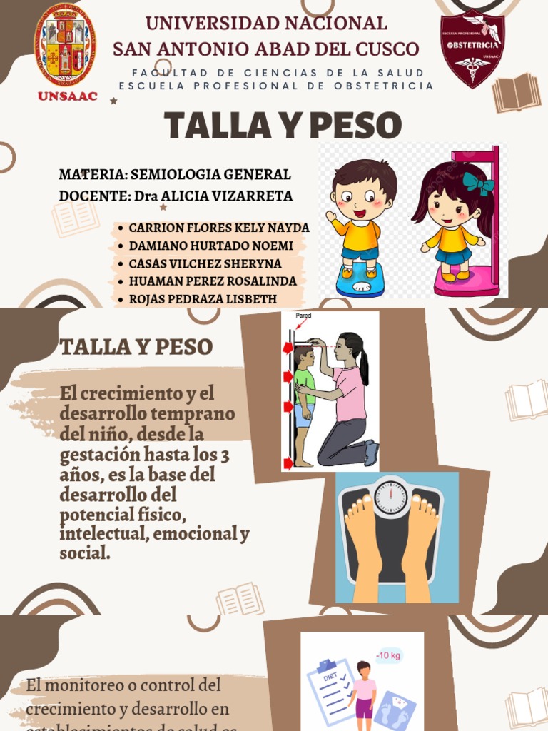 Talla, Peso y IMC | PDF | Índice de masa corporal