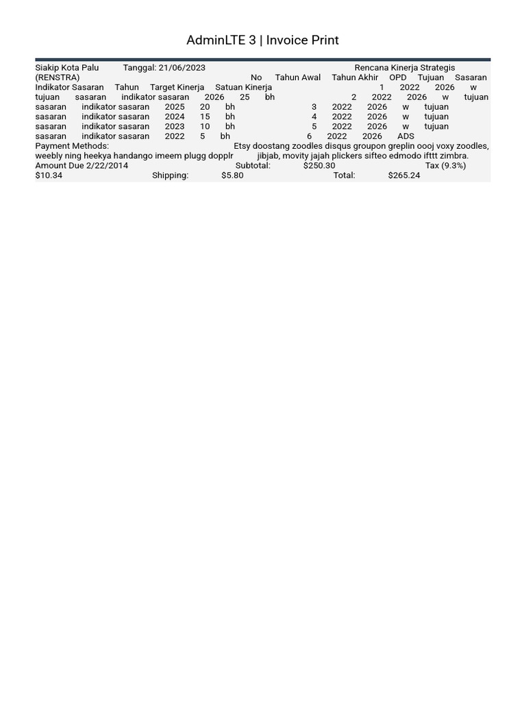 AdminLTE 3 Invoice Print | PDF