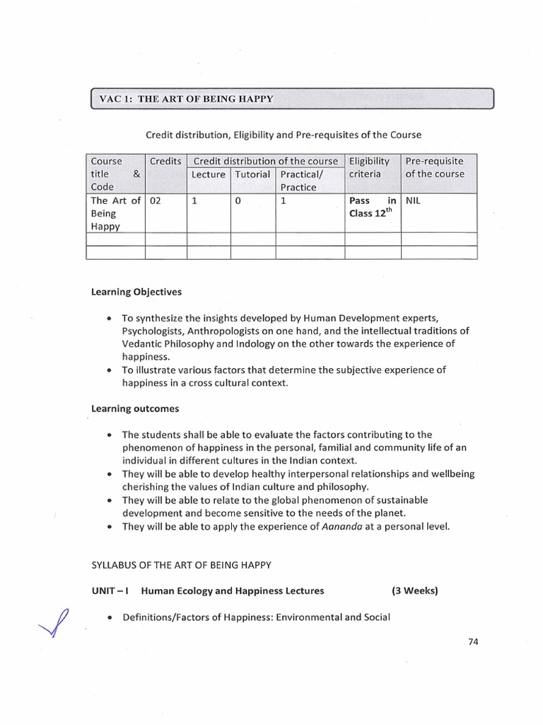 V Ac 1: The Art of Being Happy: Pass in Class 12 | PDF | Happiness ...