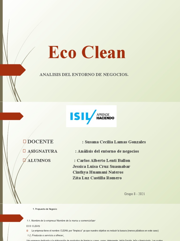 Eco Clean1 Actualizado | PDF | Business | Inflación