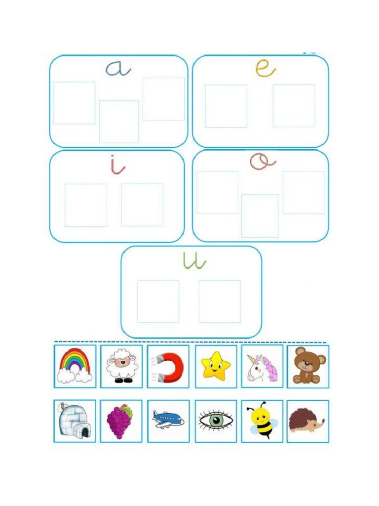 Actividades de Vocales | PDF