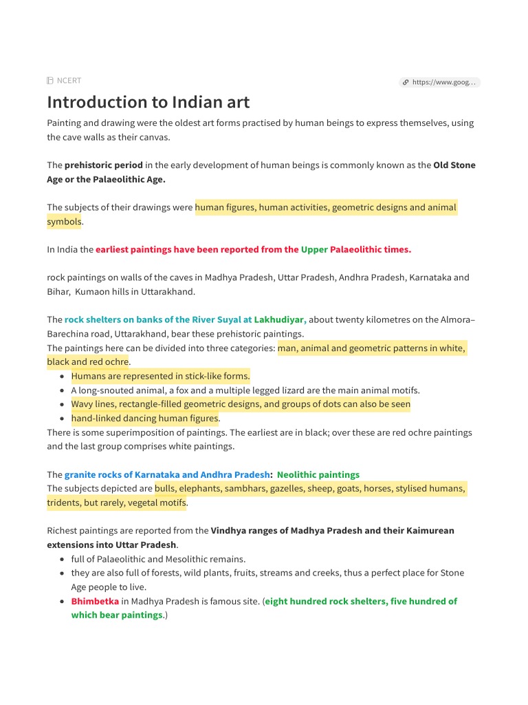 Introduction To Art Notes | PDF