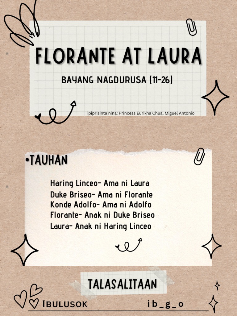 (Bayang Nagdurusa) FLORANTE AT LAURA | PDF