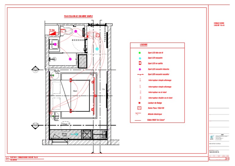 Single Room Socket Plan | PDF