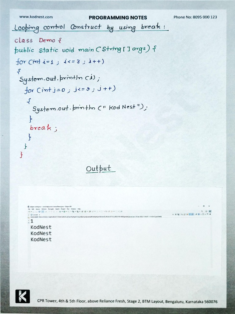 1976253-Programming - Day 8 - Session 1 - Labelled For Loop | PDF