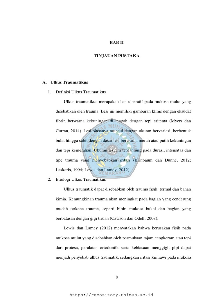 Ulkus Traumatikus 1 | PDF